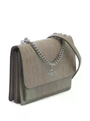 Prada Klare Croc-embossed Shoulder Bag