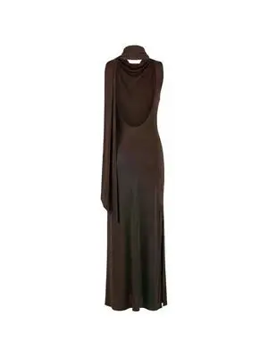 Sportmax Staffa Draped Sleeveless Maxi Dress