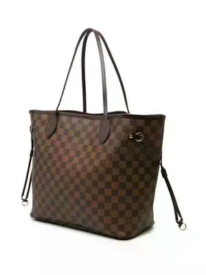 LOUIS VUITTON 2008 Damier Ebene Neverfull Mm Tote Bag
