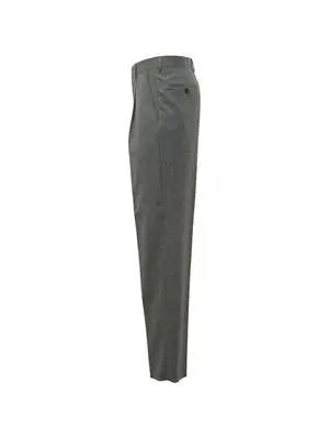 Zegna Pleated Wool Flannel Trousers