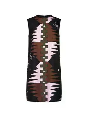 Emilio Pucci Valdimontone Print Silk Dress - Black