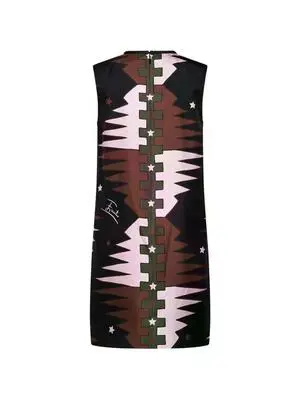 Emilio Pucci Valdimontone Print Silk Dress