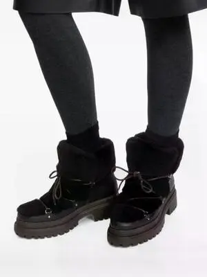 YVES SALOMON Lace-up Shearling Boots