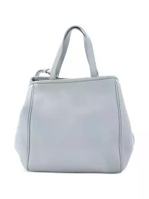Celine Folded Cabas Leather Small Tote Bag - Blue