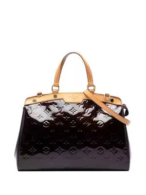 LOUIS VUITTON 2013 Monogram Vernis Brea Mm Satchel - Purple