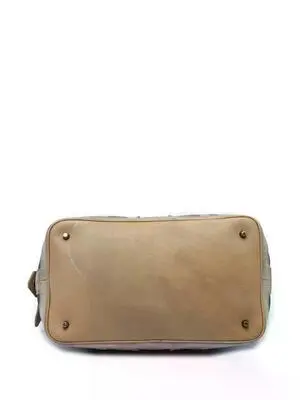 Burberry 2000-2017 Smoke Check Coated Canvas Gilmoure Satchel