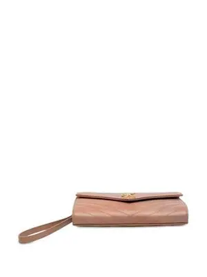 Saint Laurent 2022 Grain De Poudre Cassandre Matelasse Flap Pouch Clutch Bag