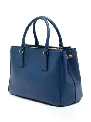 Prada 2010-2026 Small Saffiano Lux Galleria Double Zip Satchel