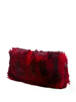 Miu Miu 2000-2026 Faux Fur Crystal Flap Satchel