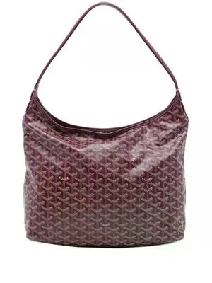 Goyard 2023 Goyardine Boheme Hobo Shoulder Bag - Red