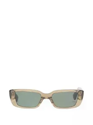 MESSYWEEKEND Grace Rectangle-frame Sunglasses - Neutrals