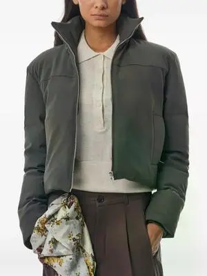 MEGUSTA Water-repellent Cropped Down Jacket