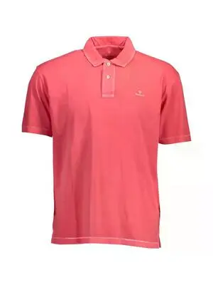 Gant Logo-embroidered Short-sleeve Polo Shirt - Red