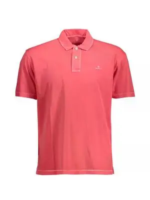 Gant Logo-embroidered Short-sleeve Polo Shirt - Red