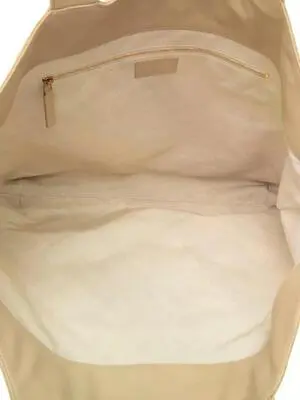 Saint Laurent 2023 Maxi Quilted Nubuck Icare Shopping Tote Bag - Neutrals