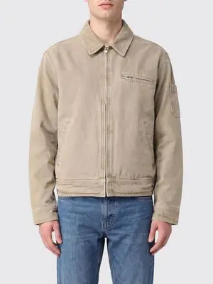 A.p.c. Cotton Zip-up Overshirt - Mastic