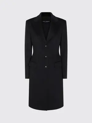 Dolce & Gabbana Long Single-breasted Coat In Pure Virgin Wool With Classic Lapels