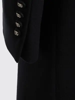 Dolce & Gabbana Long Single-breasted Coat In Pure Virgin Wool With Classic Lapels