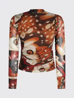 Farm Rio Abstract-print Long-sleeved Jersey Turtleneck Top