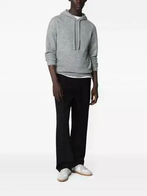 ROBERTO COLLINA Drawstring Hoodie - Grey