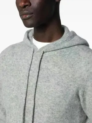 ROBERTO COLLINA Drawstring Hoodie - Grey