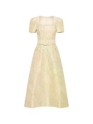 Rebecca Vallance Lantana Short-sleeve Midi Dress - Yellow