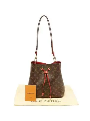 LOUIS VUITTON 2019 Mm Néonoé Monogram Shoulder Bag - Red
