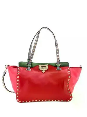 Valentino Garavani Rockstud Soft Leather Small Tote Bag - Multicolour