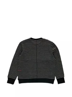 POP TRADING COMPANY Striped Waffle-knit T-shirt