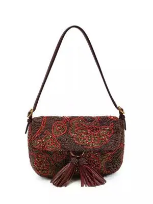 Malìparmi Blossom Bead-embroidered Shoulder Bag