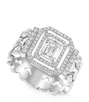 Messika D-vibes White Gold And Diamond Ring - Silver