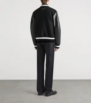 Givenchy Wool-leather Bomber Jacket