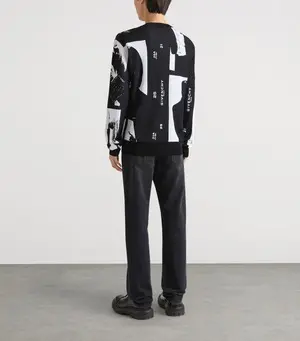 Givenchy Cotton-blend Photographic Negative Sweater