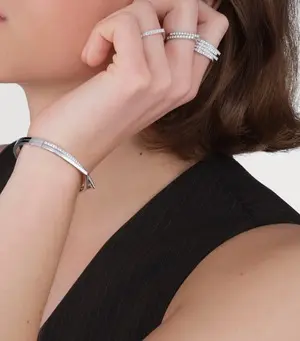 REPOSSI White Gold And Diamond Antifer Ring