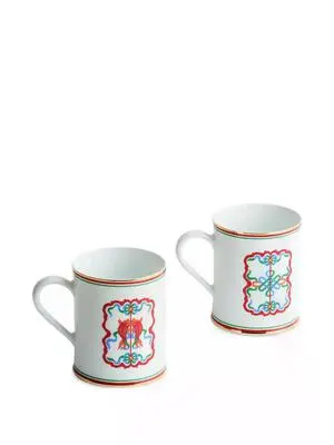 Shanghai Tang Golden Ripples Mugs - White
