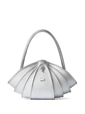 KOROBEYNIKOV Mini Shrimp Shell-shaped Tote Bag - Silver