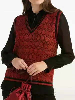 Malìparmi Jacquard-knit Quilted-effect Waistcoat