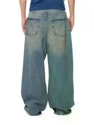 LLC Distressed Loose-fit Jeans - Blue