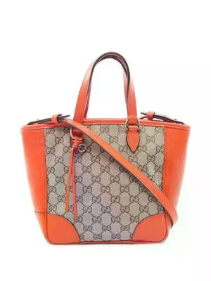Gucci 2000s Bree Gg Canvas Tote Bag - Neutrals