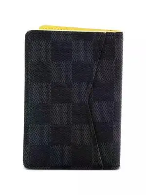 LOUIS VUITTON Pocket Organizer Limited Edition Interlinked Logo Damier Graphite Small Wallets