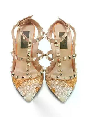 Valentino Garavani Rockstud Crystal-embellished Pumps