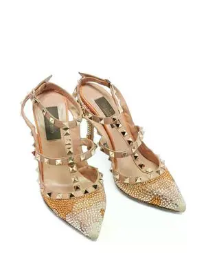 Valentino Garavani Rockstud Crystal-embellished Pumps