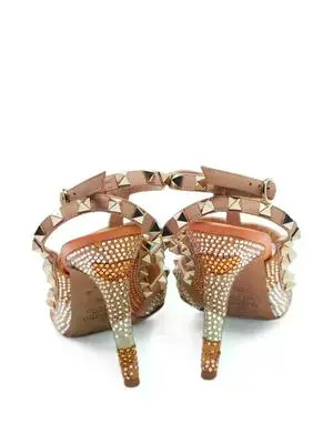 Valentino Garavani Rockstud Crystal-embellished Pumps