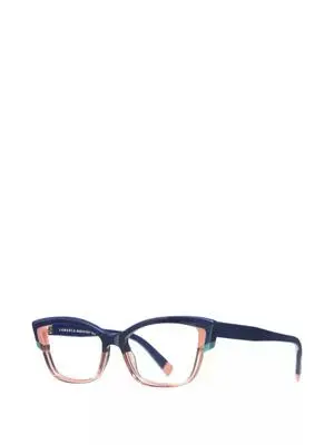 LAMARCA EYEWEAR Fusioni Rectangle-frame Glasses - Blue