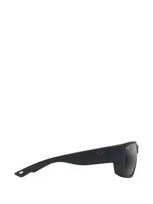 Maui Jim Amberjack Rectangle-frame Sunglasses - Black