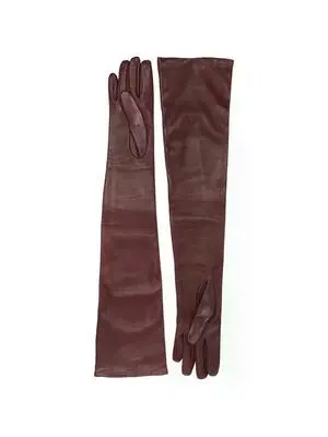 TOTEME Extra-long Leather Gloves - Red