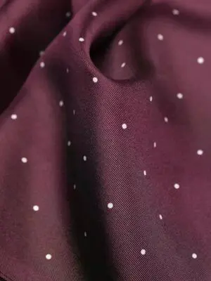 ELIZABETTA Savona Polka-dot Silk Scarf