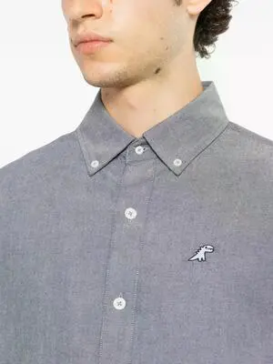 AGNES B. Dino Embroidered Oxford Shirt