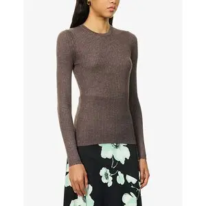 Gabriela Hearst Browning Rib Knit Cashmere-silk Top