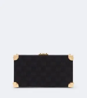 Gucci Evening Mini Gg Canvas Clutch - Black